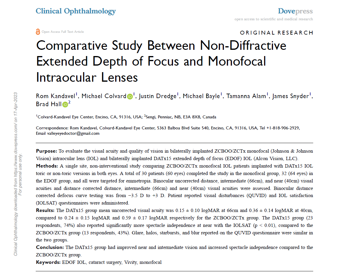 Eye Exam Los Angeles | Clinical Research | Colvard-Kandavel Eye Center